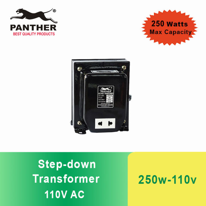 Panther 250w-100v Step-down Transformer 250 Watts, Input 220VAC, Output 100VAC Single Phase Auto ...