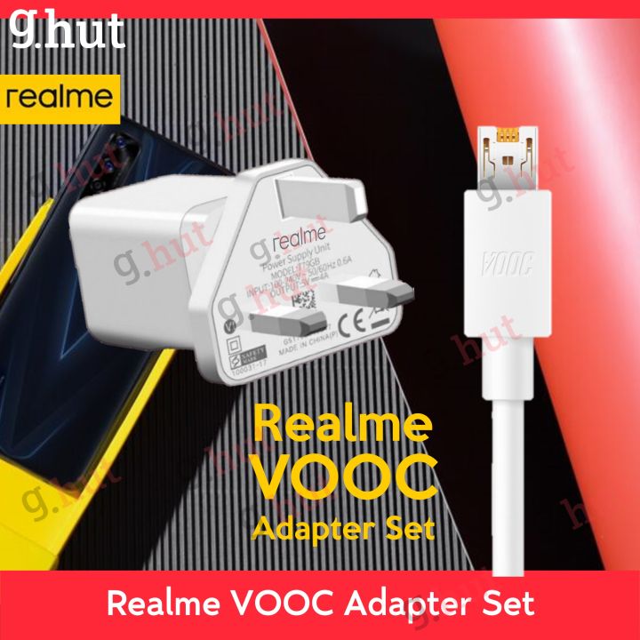 【ORIGINAL】REALME VOOC Adapter Set Original 4A VOOC Flash Cable Micro ...