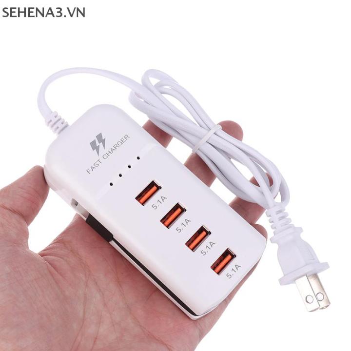 SEHVN 1PC USB Hub Adapter Mobile Phone US Plug Quick Charger USB ...