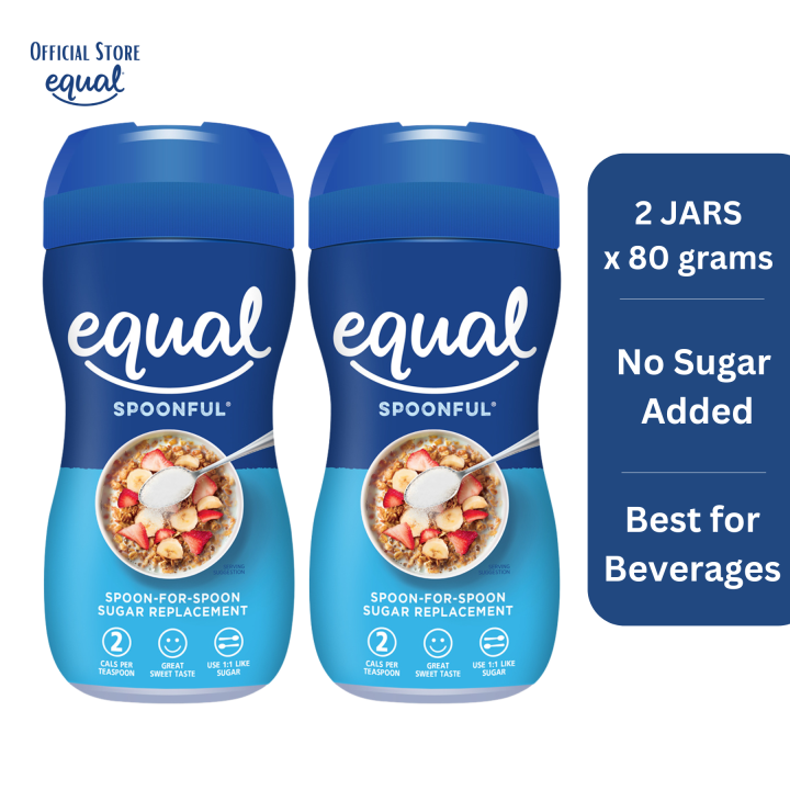 Equal Spoonful 80g x 2 - Sweetener, Sugar Replacement Sweetener , Sugar ...