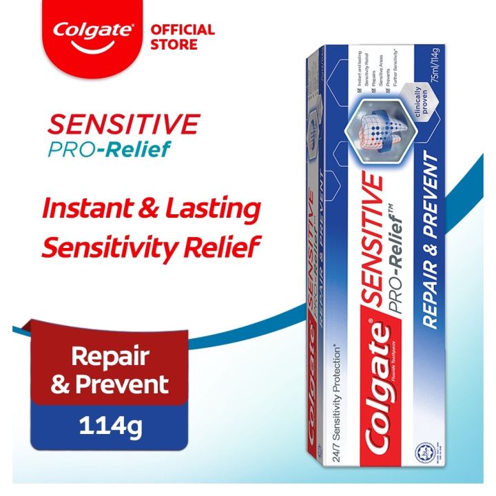 Colgate Sensitive Pro-Relief Repair Prevent Toothpaste for Sensitivity ...