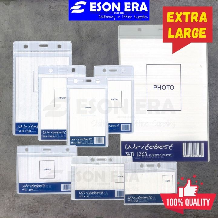 PVC Name Badge ID Holder Name Holder Writebest | Lazada