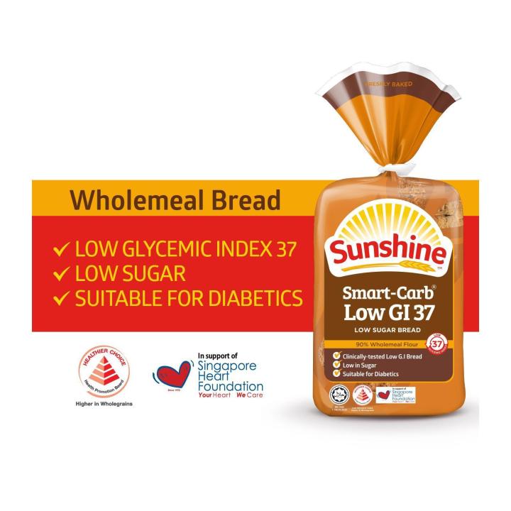 Sunshine Low Sugar Smart-Carb Low G.I. Bread | Lazada Singapore