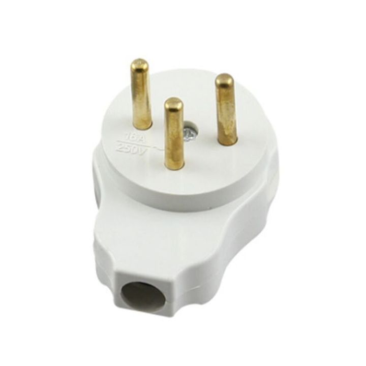 White 16A Israel male female assembly wiring power plug socket Pakistan ...