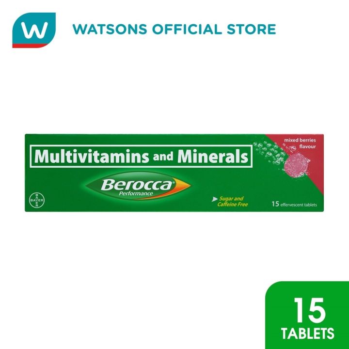 BEROCCA Mixed Berries Vitamin B-Complex Ascorbic Acid Calcium Magnesium ...