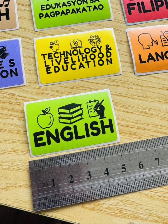 Subject Stickers Set for Grade 1-10 Notebook Label | Lazada PH