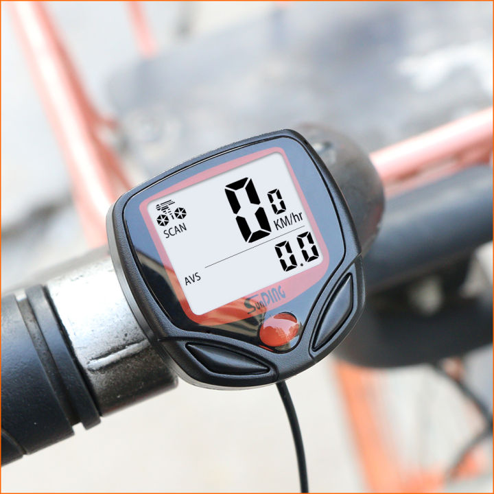 SUNDING Stopwatch SD-548B 548C wired Bike Speed Meter wireless Bike ...