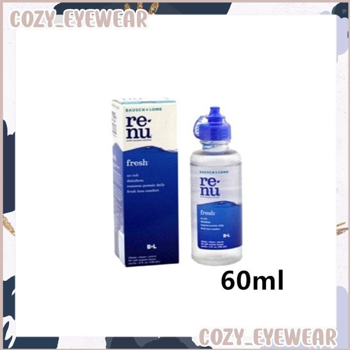 (60ml) Renu Fresh Bausch & Lomb Multi Purpose Contact Lens Solution ...
