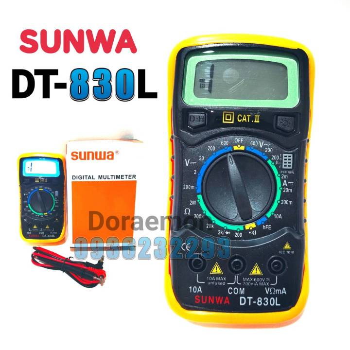SUNWA DT-830L จอ LED Digital Multimeter มัลติมิเตอร์ดิจิตอล ดิจิตอลมัล ...