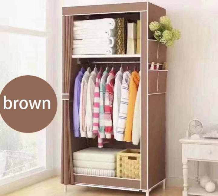 Simple And Fashion Multipurpose Durable Cloth Wardrobe Rack | Lazada PH