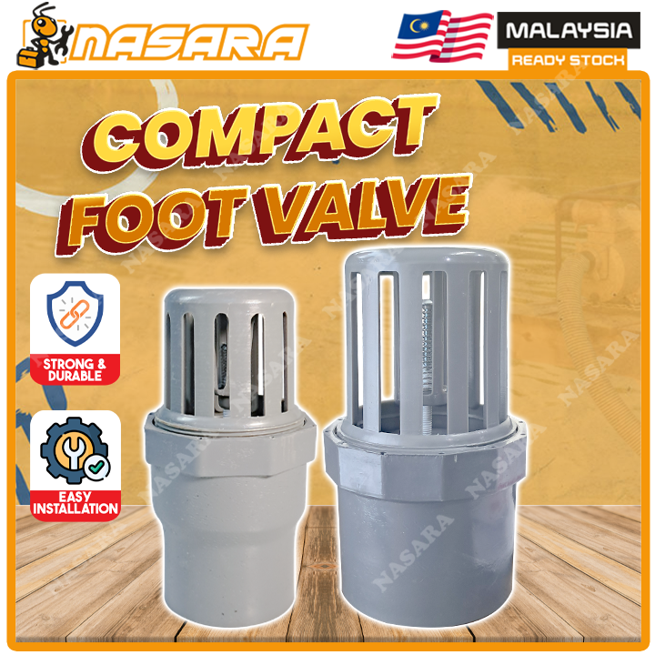 Nasara Compact PVC Non Return Foot Valve Threaded End Check Valve Pump ...