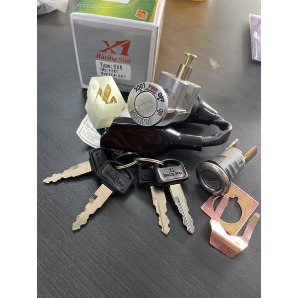 EX5 MAIN SWITCH KUNCI SET EX5 DEPAN BELAKANH FULL SET COMPLETE SET KEY ...