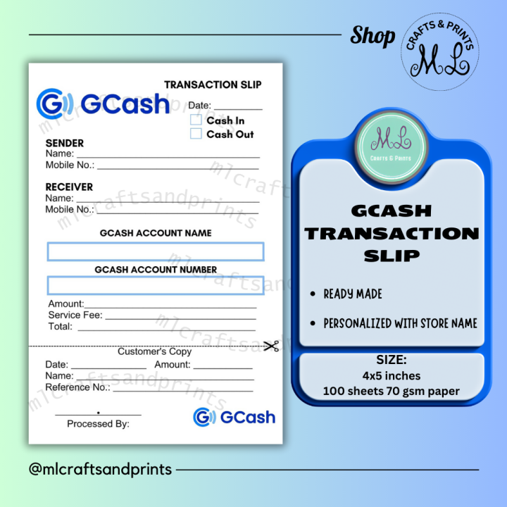 GCash Transaction Slip | Lazada PH