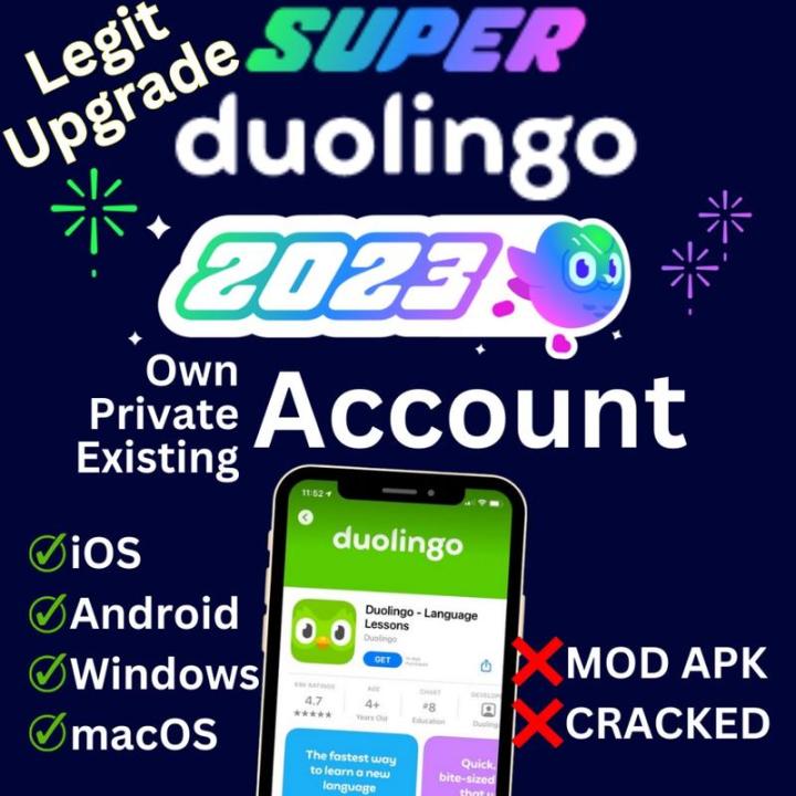 Duolingo Plus Duolingo Account Duolingo Super Upgrade All Device ...