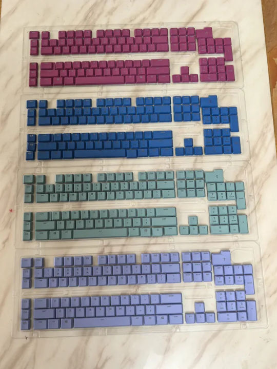 6 Color DIY Keycaps 109pcs + 2pcs Key Caps for G813 G913 G815 G915 ...