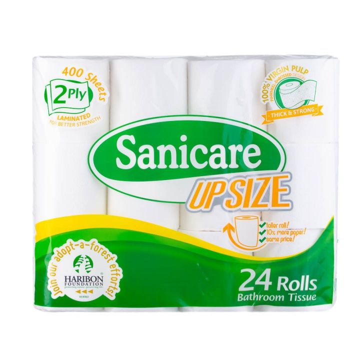 Sanicare Upsize Bathroom Tissue 24 Rolls 2-PLY | Lazada PH