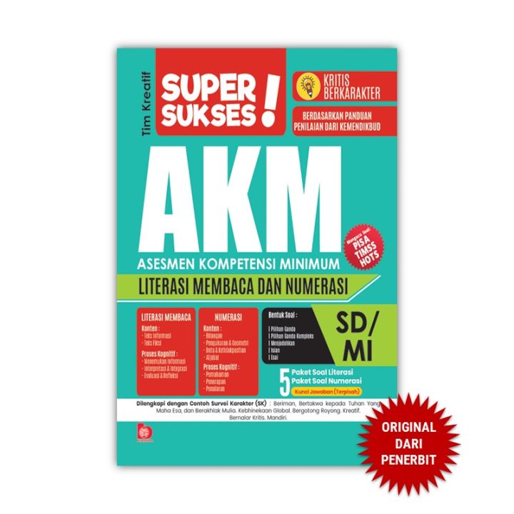Buku Super Sukses AKM SD MI - Literasi Membaca dan Numerasi Bumi Aksara ...