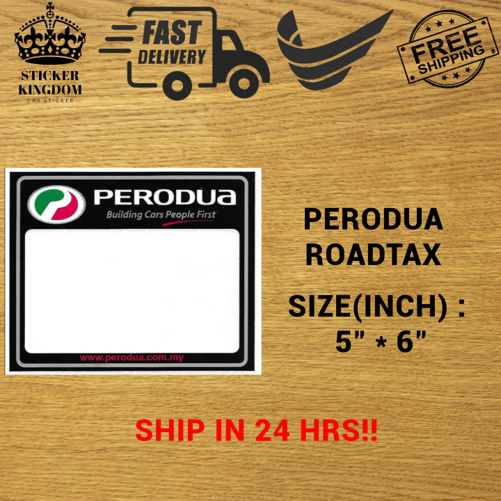 Perodua CAR ROADTAX STICKER ROAD TAX STICKER FOR CAR CAR ACCESSORIES ...