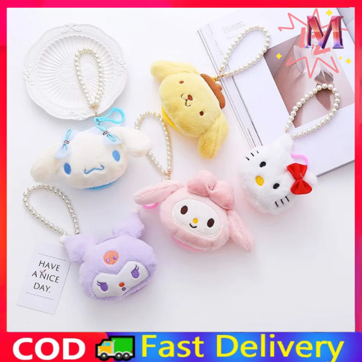 Mate Sanrio Plush Wallet Keychains Cinnamoroll Accessories Kawaii ...