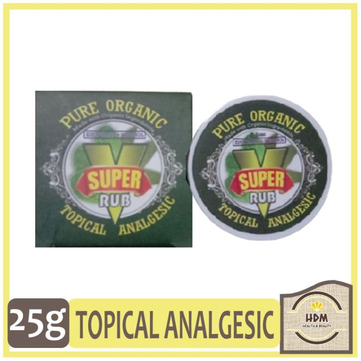 Super V Rub Topical Analgesic (25g) - 100% Authentic | Lazada PH