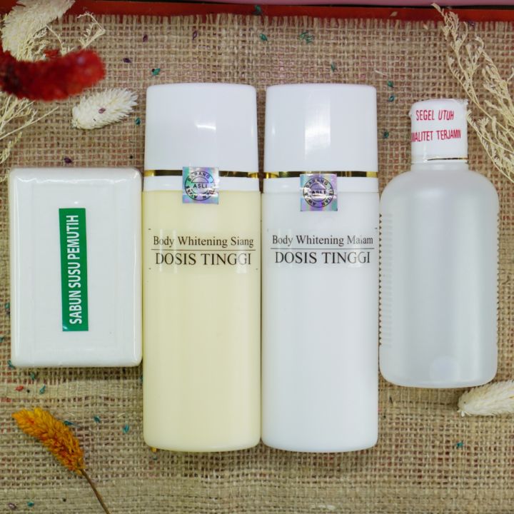 [ORIGINAL] Paket lengkap HB extra whitening dosis Tinggi body lotion handbody pemutih badan ...