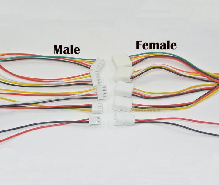 10PCS XH2.54 2/3/4/5/6 Pin Pitch 2.54mm Wire Cable Connector XH Plug Male & Female Battery ...