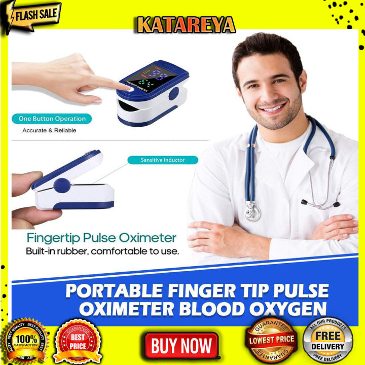 Blood Oxygen Finger Pulse Oximeter Digital Fingertip Finger Pulse ...