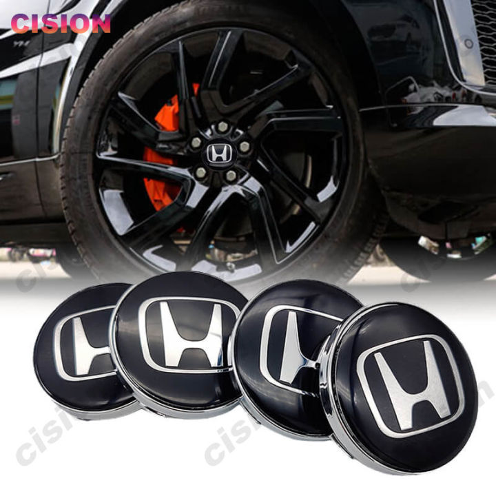 4Pcs 60mm Black Car Wheel Center Rim Hub Caps Cover Trim Hubcaps with ...