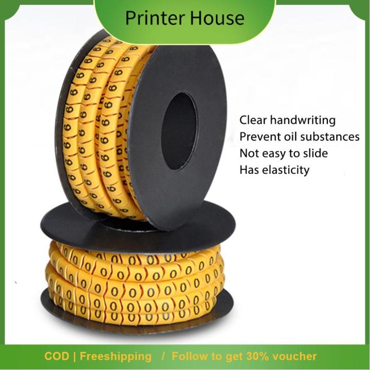 Cable Identification Wire PVC Number Tube Clear Markings Non Slip for ...