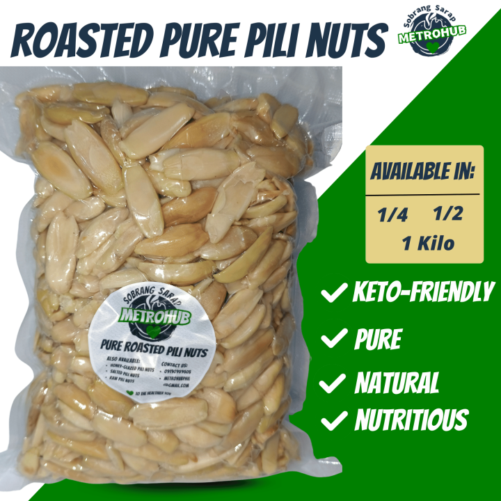Roasted Pili Nuts Vacuum Sealed Delicious and No Oil, Sugar, and Salt ...
