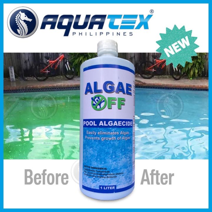 ALGAE OFF Pool Algaecide 1 Liters - Super effective - fast acting ...