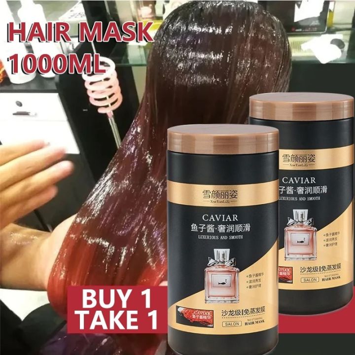 BUY 1 TAKE 1 CAVIAR Hair Mask hair treatment Repair Damage Smooth Hair ...