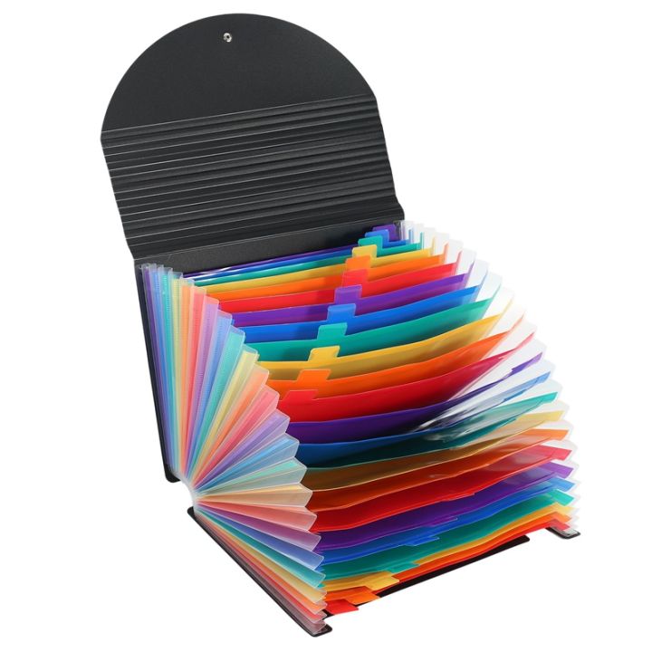 24 Compartments Document Folder, Sorting Folder with Lid, Expandable ...
