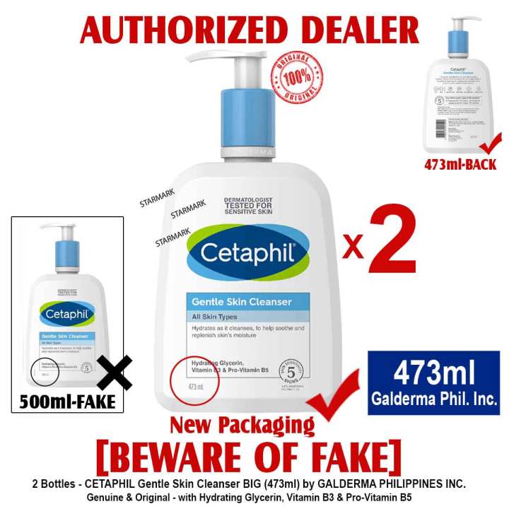 Cetaphil Cleanser 473ml BIG Cetaphil Gentle Skin Cleanser New Packaging ...