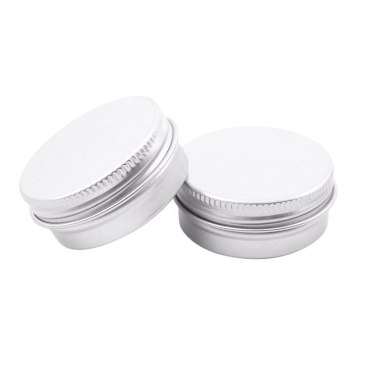 (APEK) 20 x Empty Cosmetics Pot Lip Balm Aluminum Jar Container Screw ...