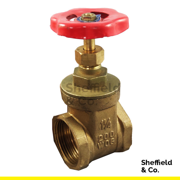Sheffield Brass Gate Valve, 3/4", 1-1/4", 4" | Lazada