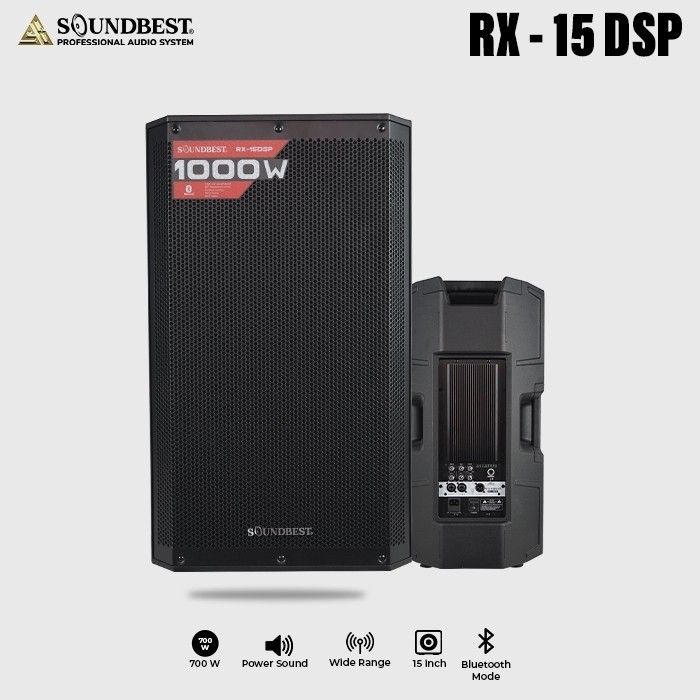 Speaker Aktif SOUNDBEST RX 15 DSP / RX15DSP ORIGINAL 15 Inch Bluetooth ...