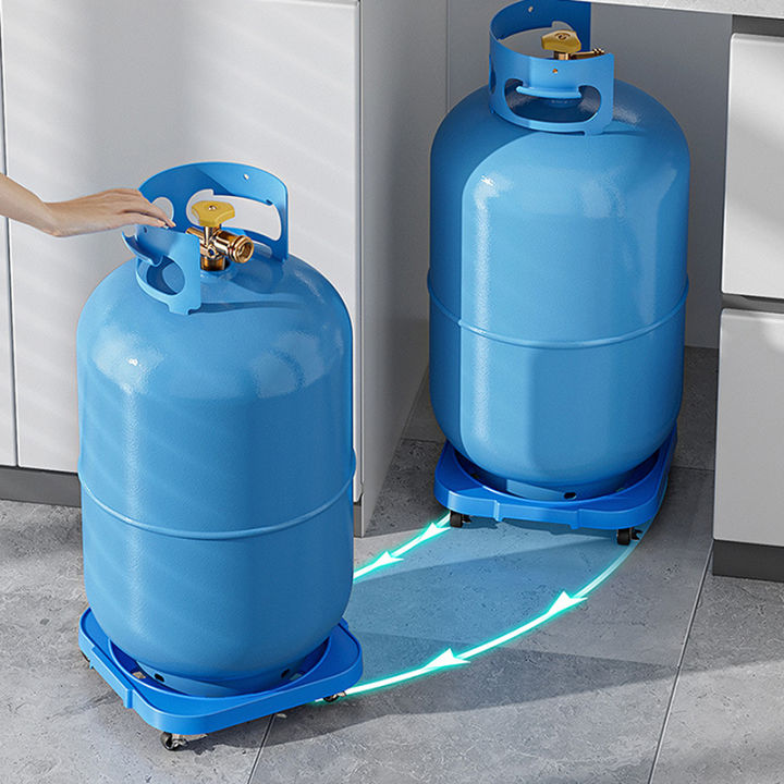 [JINXING] Propane Tank Stand Gas Cylinder Base With Wheels Movable ...