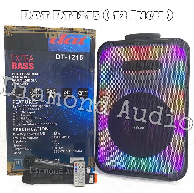 Speaker Wireless Dat Dt1215 12 Inch Original Portable Bluetooth Usb Dt ...