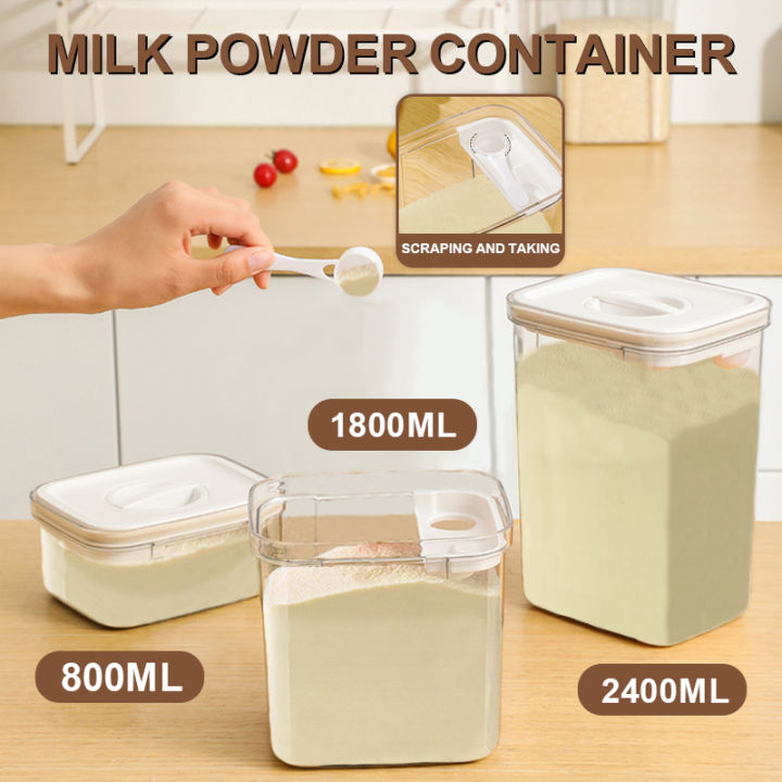800/1800/2400ML High-quality Portable Airtight Milk Powder Container ...