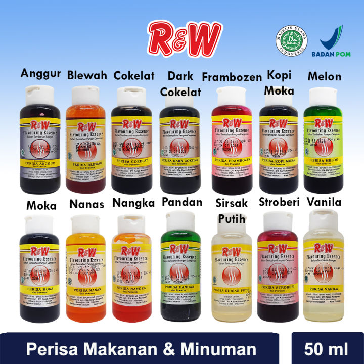 Perisa Essence Makanan Rajawali R&W RW 50 ml | Lazada Indonesia