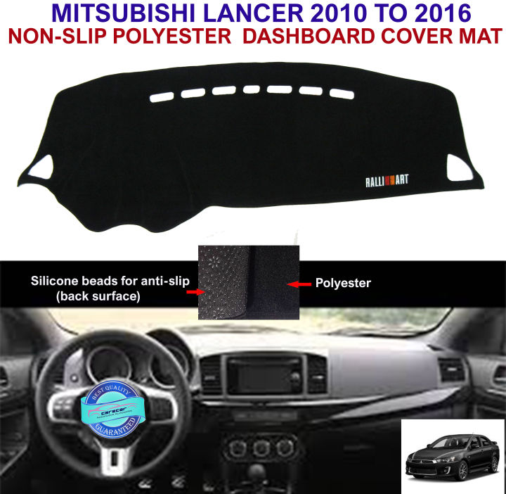 Mitsubishi Lancer 2010 to 2016 Non Slip Polyester Dashboard Cover Mat ...