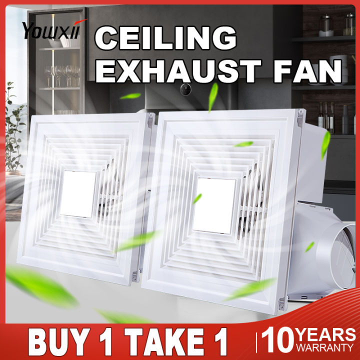 Yowxii Exhaust Fan Ceiling Ventilation Fan Strong Wind For Kitchen ...