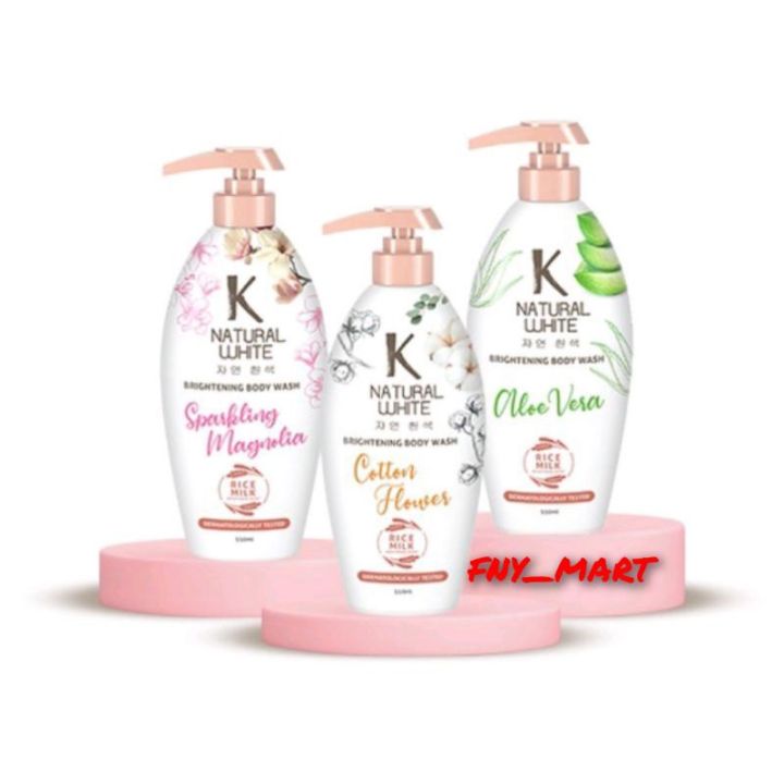 K NATURAL WHITE Body Wash Pump 500ml / Sabun Mandi Cair 500ml | Lazada ...