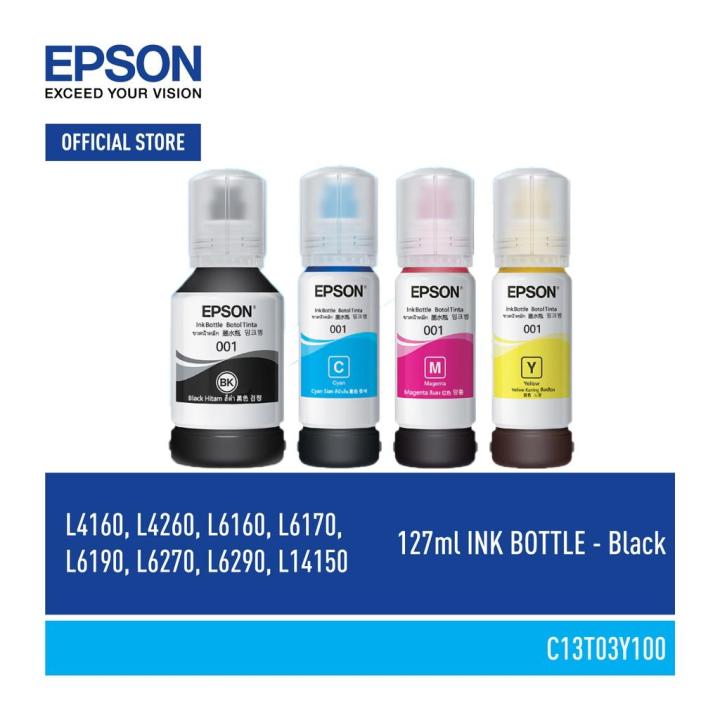 Ink Epson 001 Blk/Cyan/Magenta/Yellow for EPSON L4150/L4160/L6160/L6170 ...