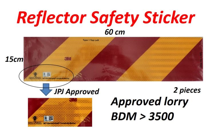 Original 3M™ Diamond Grade™ Conspicuity Marking Sirim JPJ Lorry ...