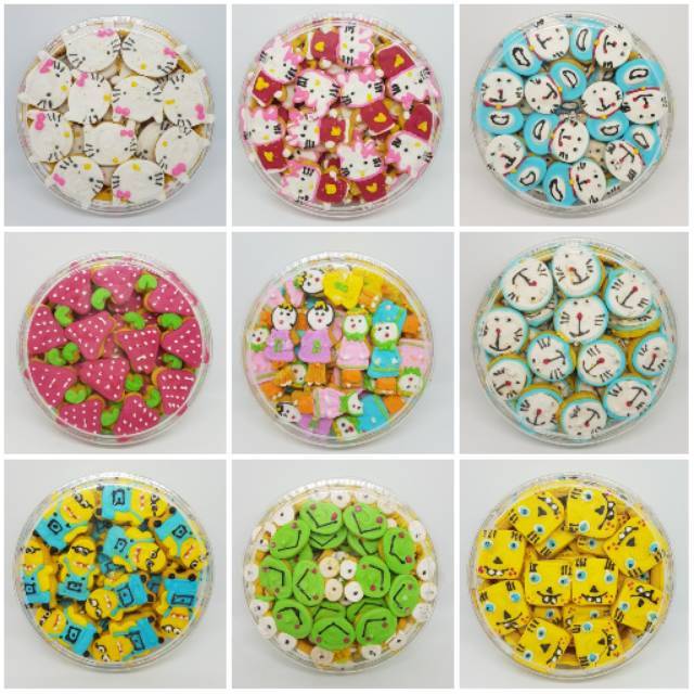 Promo Kue Kering Cookies Karakter Toples ukuran 250gr Kue Lebaran Hello ...