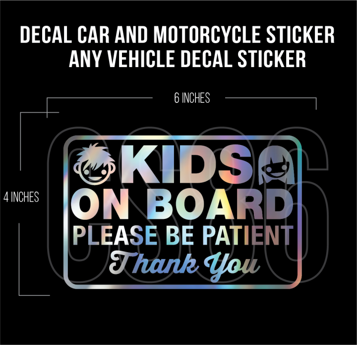 Kids on Board Decal Stickers Car Safety Stickers | Lazada PH