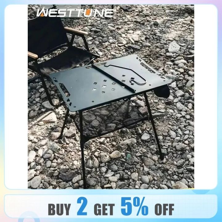 WESTTUNE Camping IGT Tactical Table With Accessories Lightweight ...