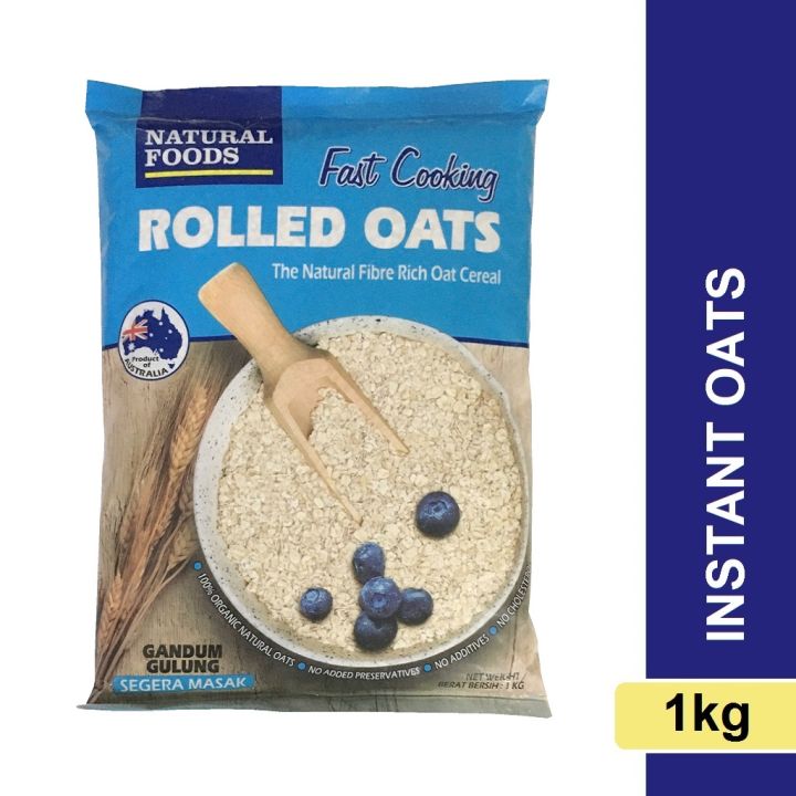 Natural Foods Australian Instant Rolled Oats (1kg) | Lazada